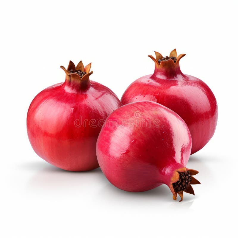 Realistic Red Pomegranates with Eye-catching Color Gradients Stock ...