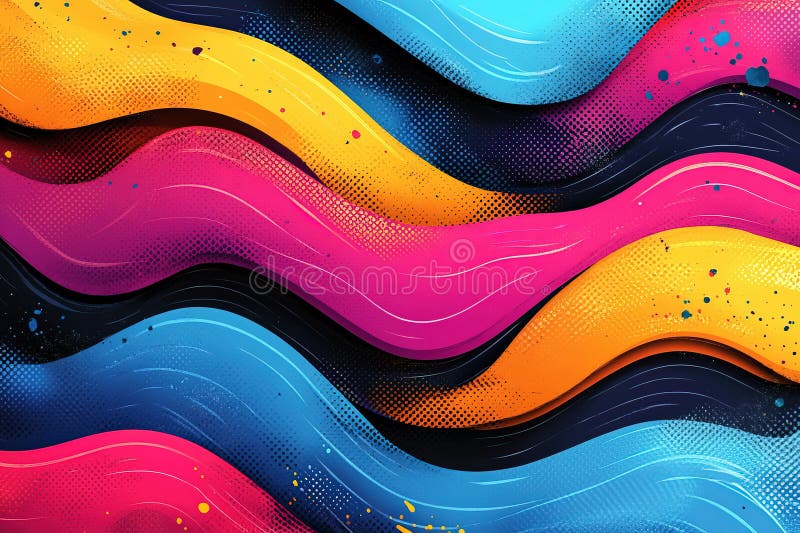 A Vibrant Pop Art Background, Colorful and Artistic, Design Theme Stock ...