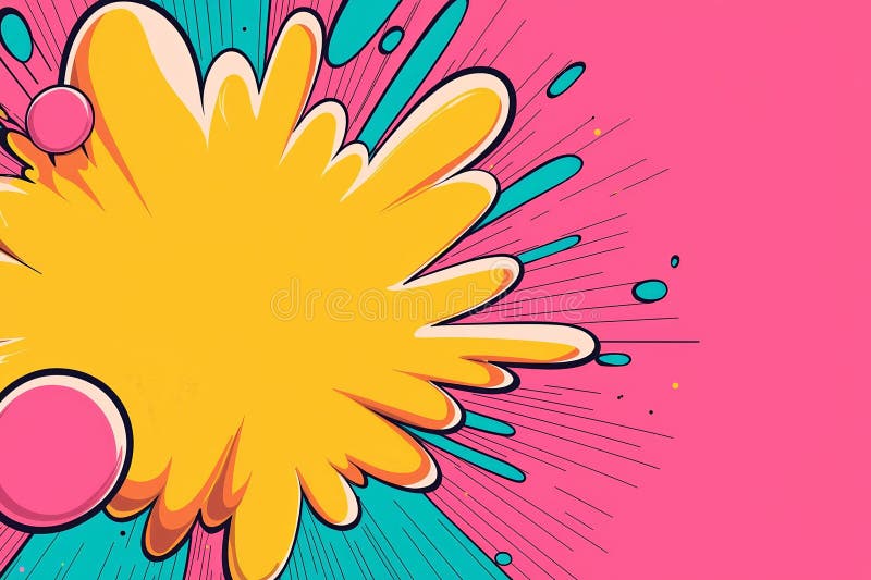 Vibrant Pop Art Background with Explosive Color Splash Stock ...
