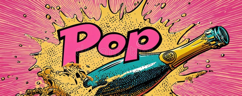 Vibrant Pop Art Comic Explosion with Bold Typography Effect Stock Photo ...