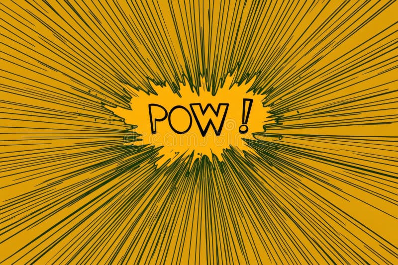 Vibrant Pop Art Comic Explosion with POW Text for Graphic Design Stock ...