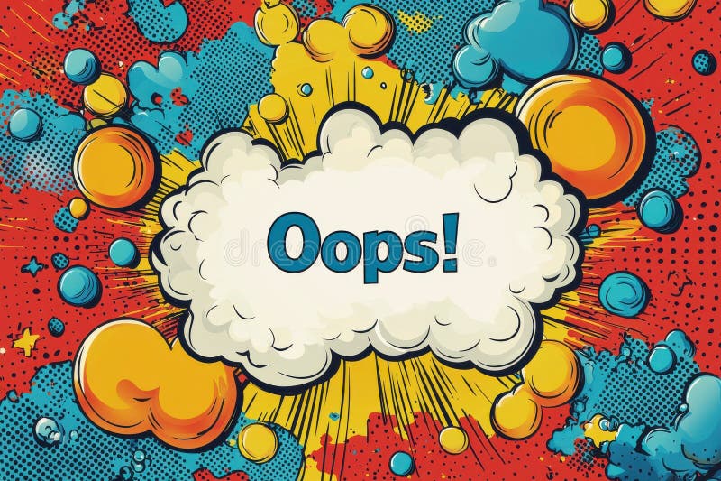 Vibrant Pop Art Comic Frame Featuring Bold Oops Message Stock Photos - Free & Royalty-Free Stock ...