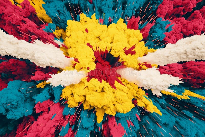 Vibrant Pop Art Explosion Background for Creative Projects Stock ...