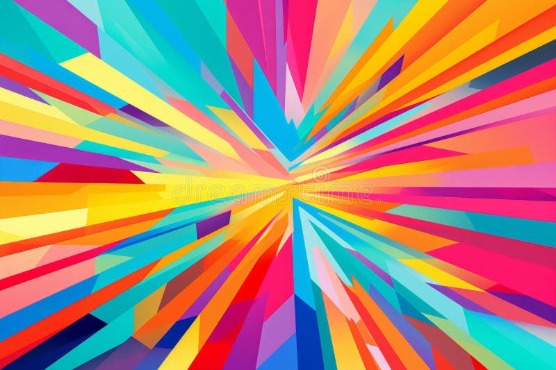 Vibrant Pop Art Explosion of Colors and Forms, Generative AI Stock ...