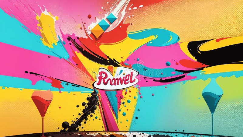 Vibrant Pop Art Illustration of a Coffee Milkshake Blender.AI Generated ...