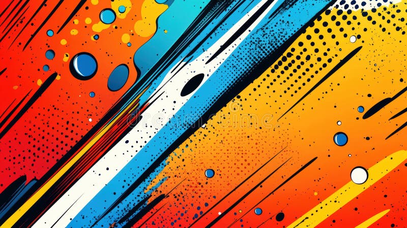 Vibrant Pop Art Pattern for a Modern Banner Design, Captivating with ...