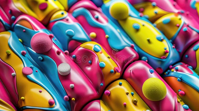 Vibrant Pop Art Style Food Packaging Design Stock Illustration ...