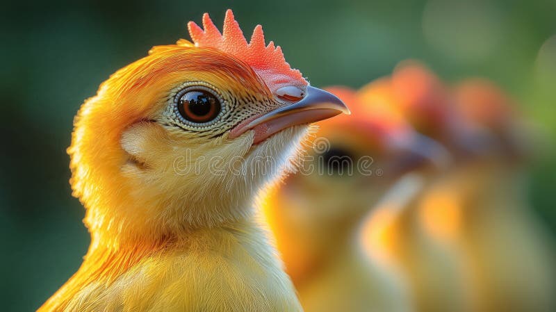 Vibrant Portrait Young Bird Striking Features Stock Photos - Free ...