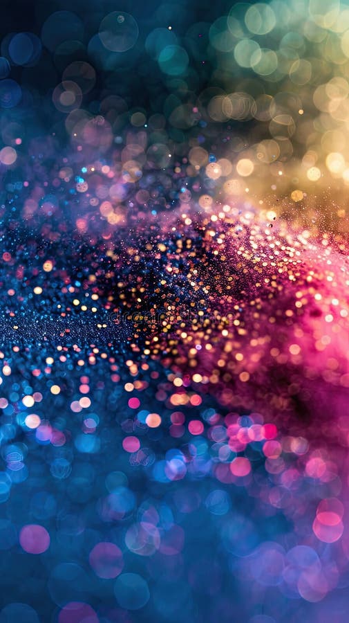 Colorful Rainbow Powder Spread Across a Surface during a Creative Art ...