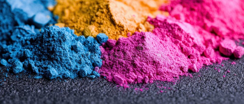 Vibrant Powdered Pigments stock illustration. Illustration of macro ...