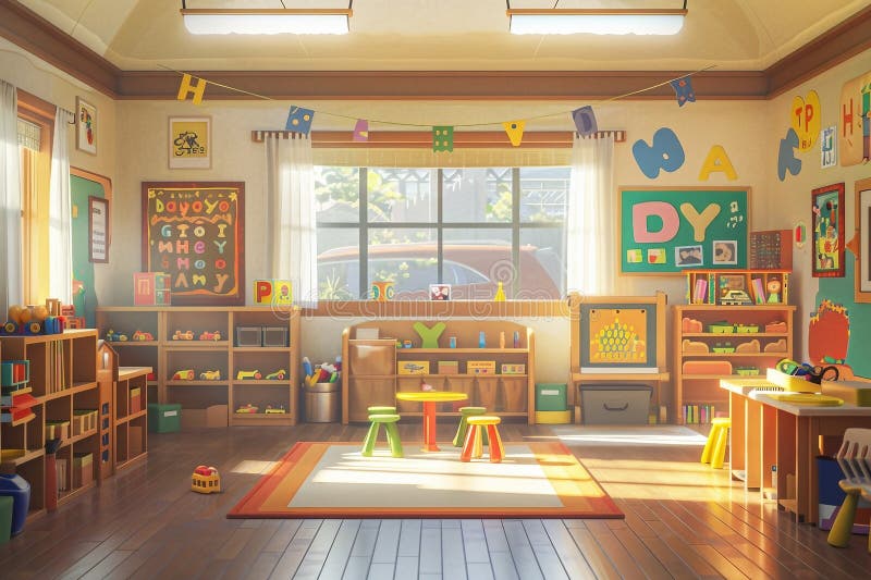 Vibrant Preschool Interior Design Featuring Playful Elements and ...