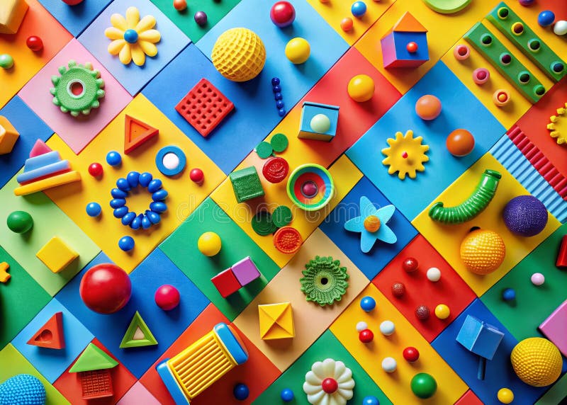 Vibrant Preschool Pattern Background Colorful Educational Textures for ...