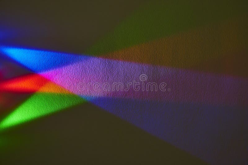 Vibrant Prism Light Effect on Textured Surface Stock Photo - Image of ...