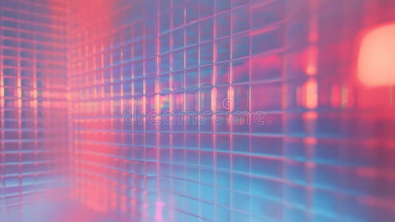 Vibrant Prismatic Blue and Red Wall Texture with Rainbow Light Effects ...