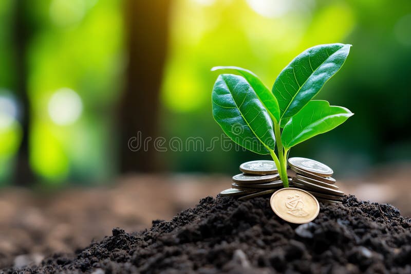 Vibrant and Prosperous Financial Landscape Featuring Money and Policy ...