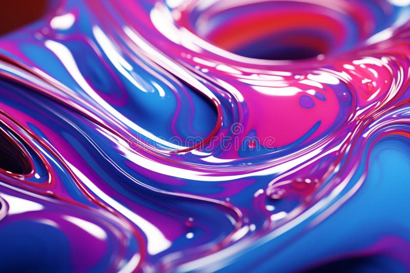 Vibrant Psychedelic Liquid Texture with Slow Diffusion Effect, High ...