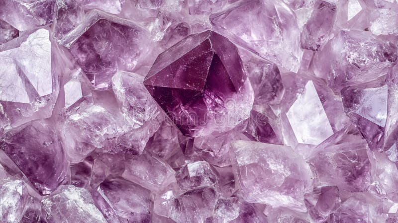 Vibrant Purple Amethyst Forms a Geode with a Beautiful Crystalline ...