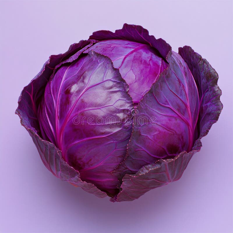 Vibrant Purple Cabbage Against Pastel Background Stock Photos - Free ...