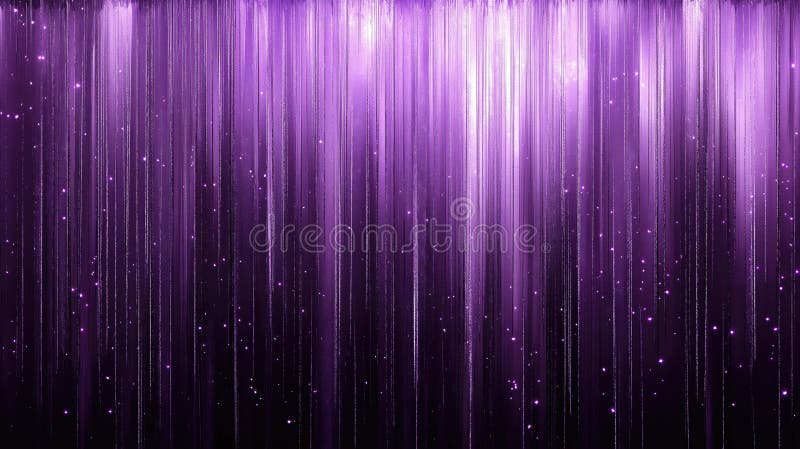 Vibrant Purple Light Streaks with Sparkling Particles in a Vertical ...