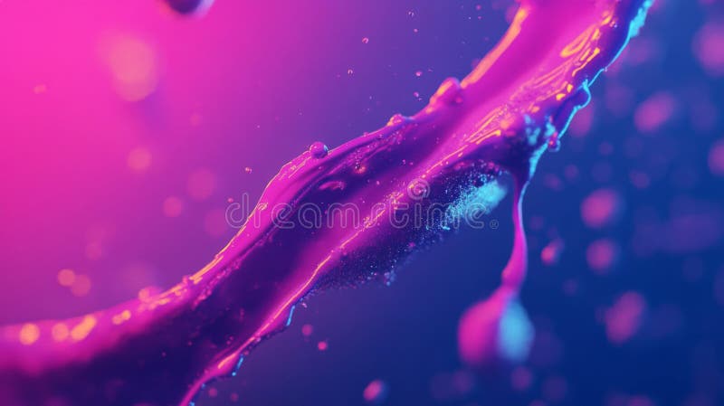 Vibrant Purple Liquid Splashing Dynamically Stock Illustration ...
