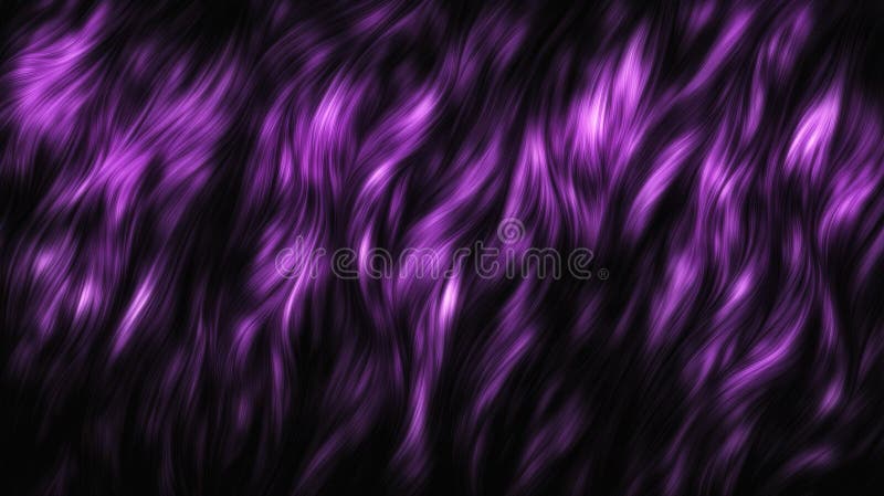 Vibrant Purple Strands Create a Dazzling Visual Effect with a Flowing ...