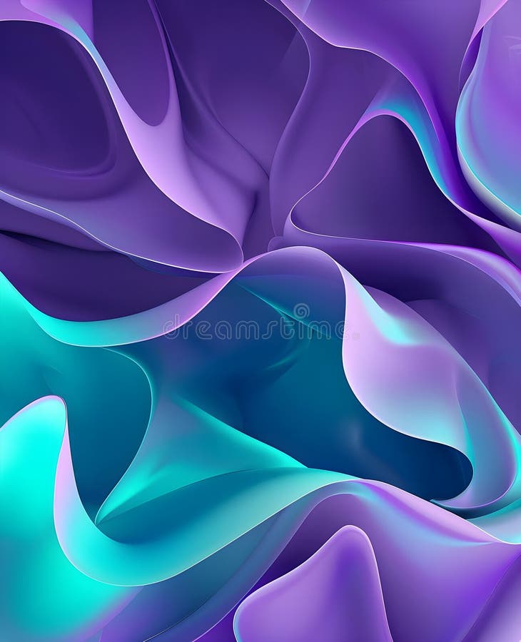 Vibrant Purple and Teal Gradient Background Generative AI Stock ...