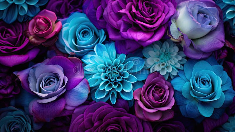 Vibrant Purple and Teal Gradient Stock Illustration - Illustration of ...