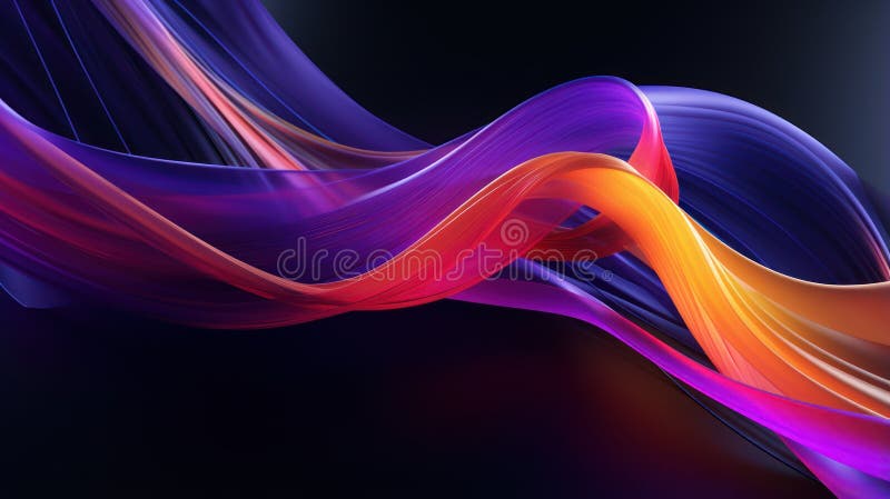 Vibrant Purple Wire Abstract Background AI Generated Stock Illustration ...