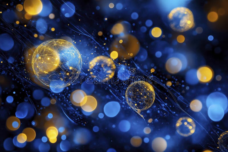 Vibrant Quantum Energy Particles in Motion Showcasing Advanced Digital ...