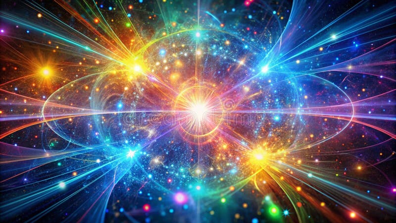 Vibrant Quantum Field Captivating Visualization of Cosmic Energy ...