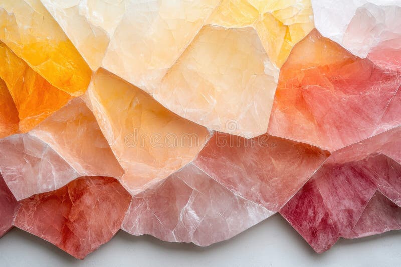 Vibrant Quartz Crystal Formation Stock Illustration - Illustration of ...