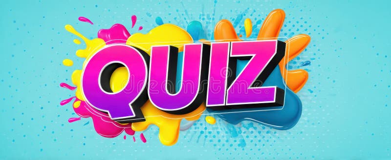 The Vibrant Quiz Design with Colorful Splashes and Bold Text.AI ...