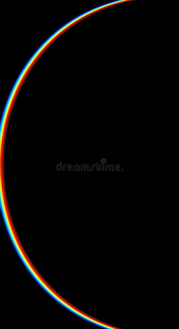 Vibrant Rainbow Arc on Dark Background Stock Illustration ...