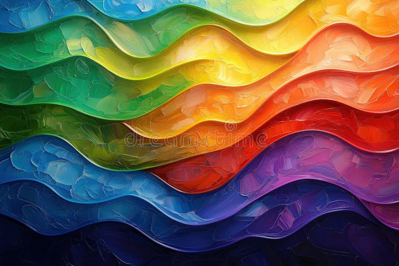 A Vibrant Rainbow Background Filled with Colors Representing Joy and ...