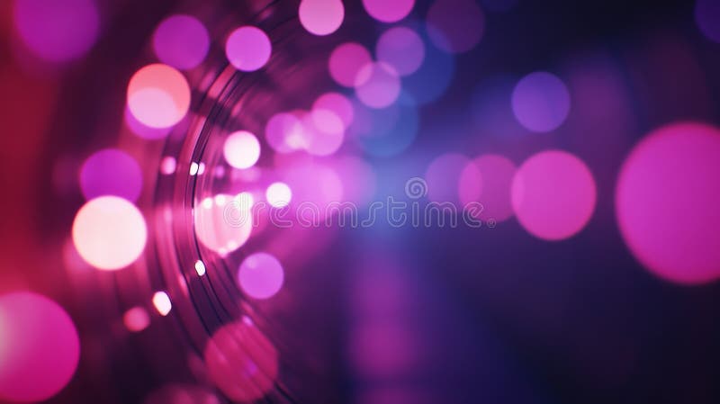 Vibrant Rainbow Bokeh Flare Light Effect on a Black Background ...