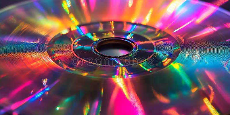 Vibrant Rainbow CD Texture: Colorful Background Image Stock ...