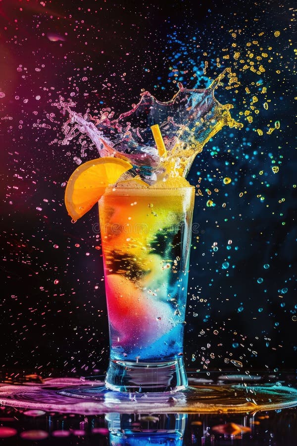 Vibrant Rainbow Paint Stroke on White Background Stock Image - Image of ...