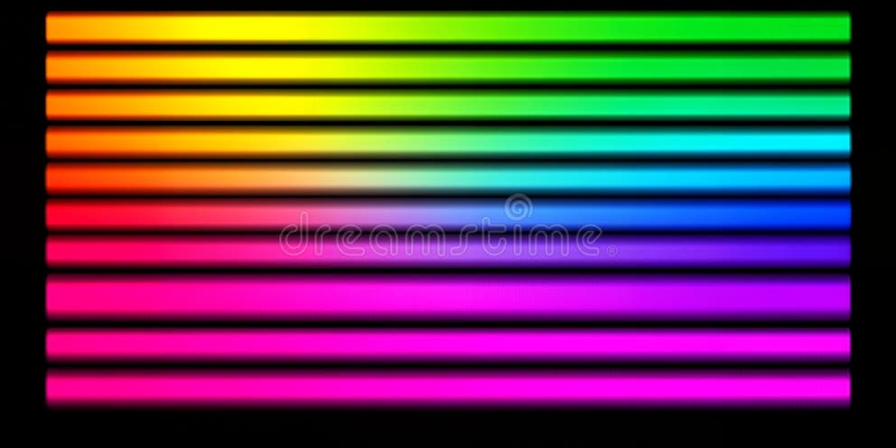 Vibrant Rainbow Color Bars Abstract Background Design for Digital ...