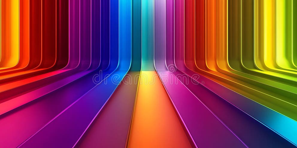 Vibrant Rainbow Color Spectrum Background Stock Illustration ...