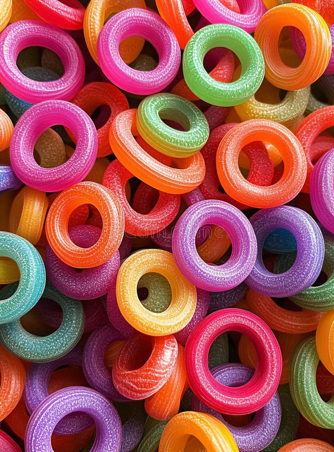 Vibrant Rainbow Colored Rings Background Texture High Quality Image ...