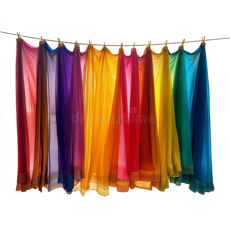 Colored Sarees Stock Illustrations – 10 Colored Sarees Stock ...