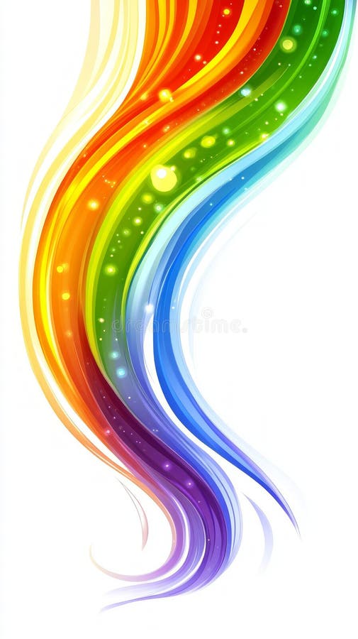 Vibrant Rainbow Colors Blend Seamlessly in a Swirling Pattern on a ...
