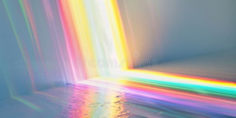 Vibrant Rainbow Colors in a Modern Room. Suitable for Interior Design ...