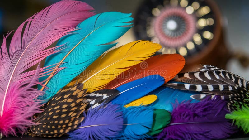 Vibrant Rainbow Feathers Closeup, Colorful Bird High Quality Image ...