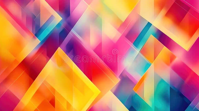 Vibrant Rainbow Gradient in Abstract Geometric Patterns Showcasing ...