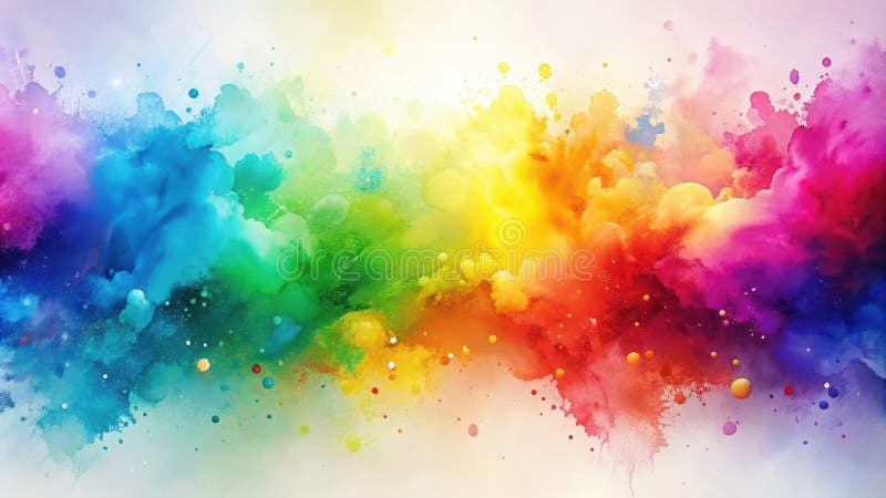 Vibrant Rainbow Hues Exploding in a Colorful Abstract Art Design ...