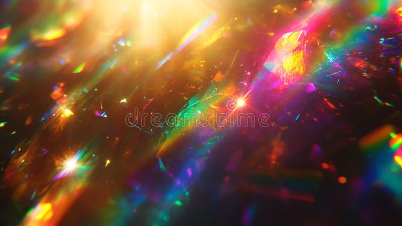 Vibrant Rainbow Light Abstract Background Stock Illustration ...