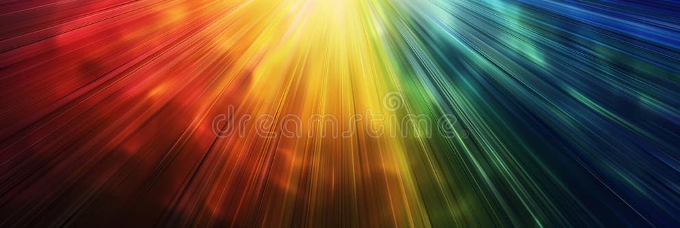 Vibrant Rainbow Light Rays a Bright Multicolored Abstract Background ...