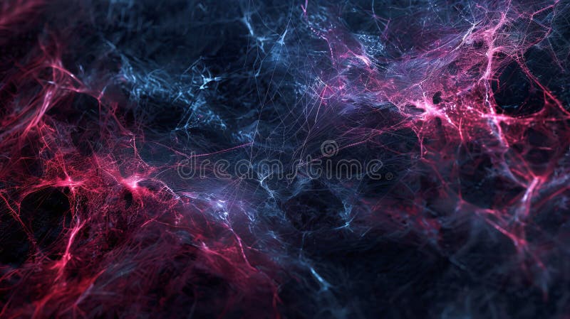 Vibrant Rainbow Neon Cobweb Background Featuring Thin Threads in a ...