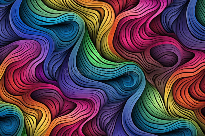 Vibrant Rainbow of Psychedelic Patterns and Mesmerizing Optical ...